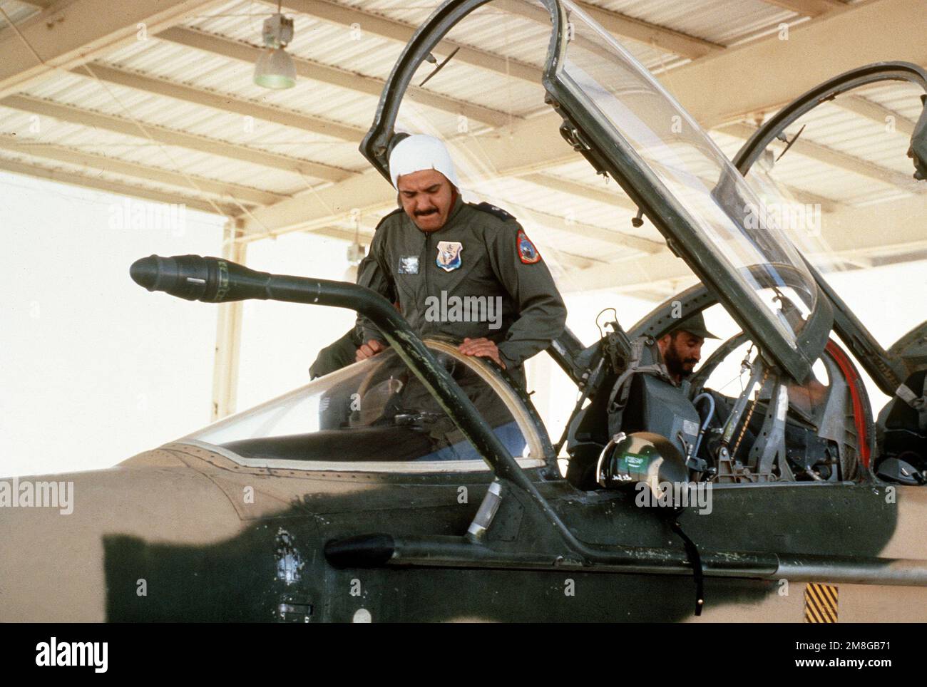 LT. COL. Hassoon, 3rd Squadron commander of the Royal Saudi Air Force ...