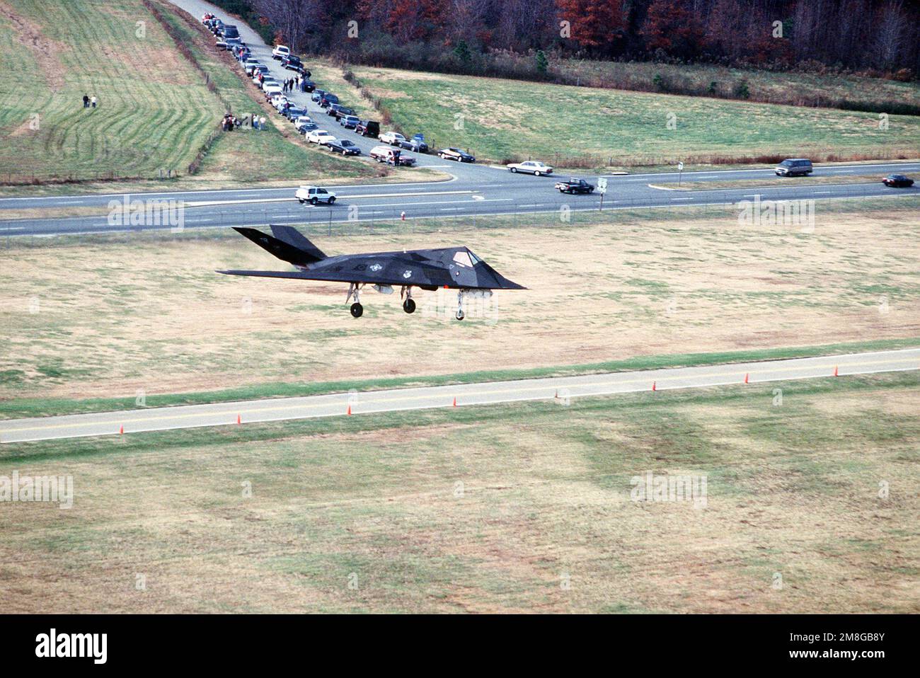 An F-117A Stealth fighter aircraft from the 37th Tactical Fighter Wing ...