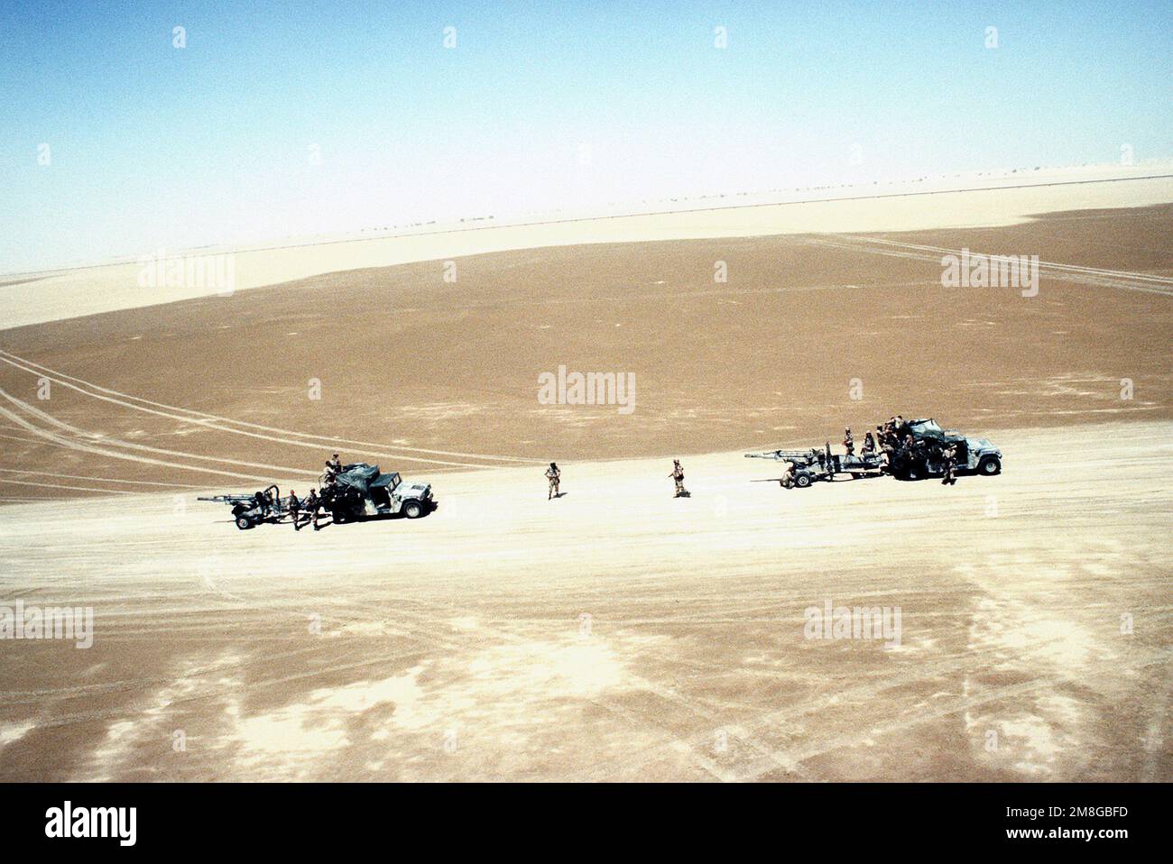 Soldiers use M998 High-Mobility Multipurpose Wheeled Vehicles (HMMWV ...