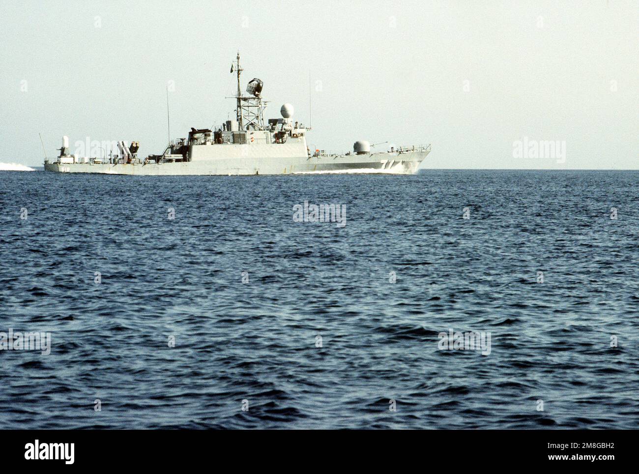 A starboard view of the Saudi Arabian missile corvette Tabuk (612 ...