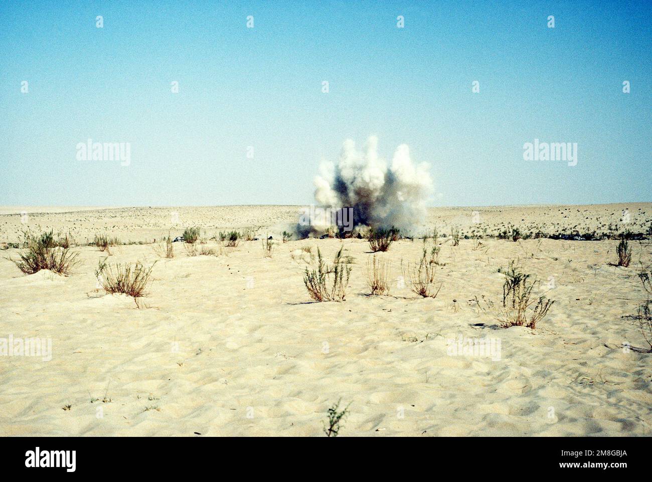An M-47 Dragon missile explodes during a live fire exercise by C ...