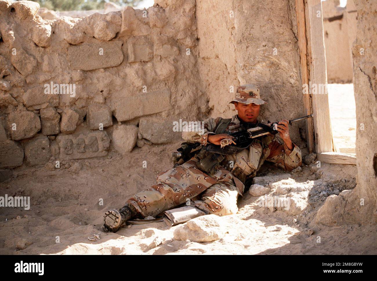 A soldier of Co. A, 3rd Bn., 502nd Inf. Reg., 101st Abn. Bde., uses a ...