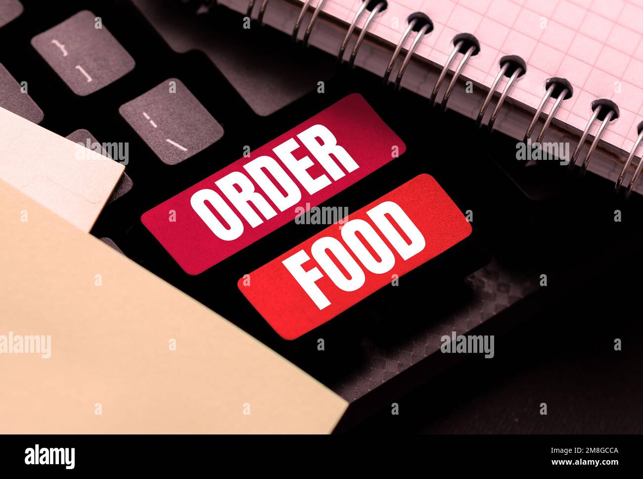 Text sign showing Order Food. Business showcase the process of ...