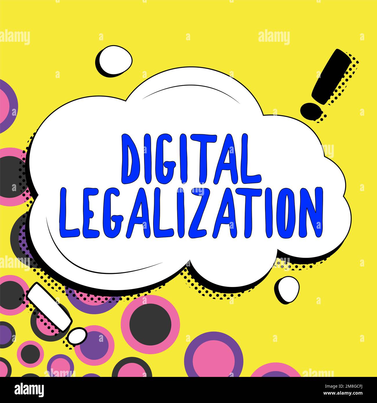 Writing displaying text Digital Legalization, Concept meaning ...