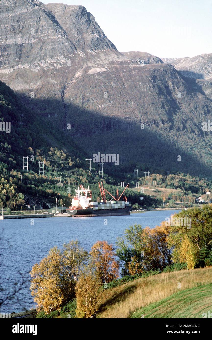 Containers holding components of a fleet hospital are stacked on the ...