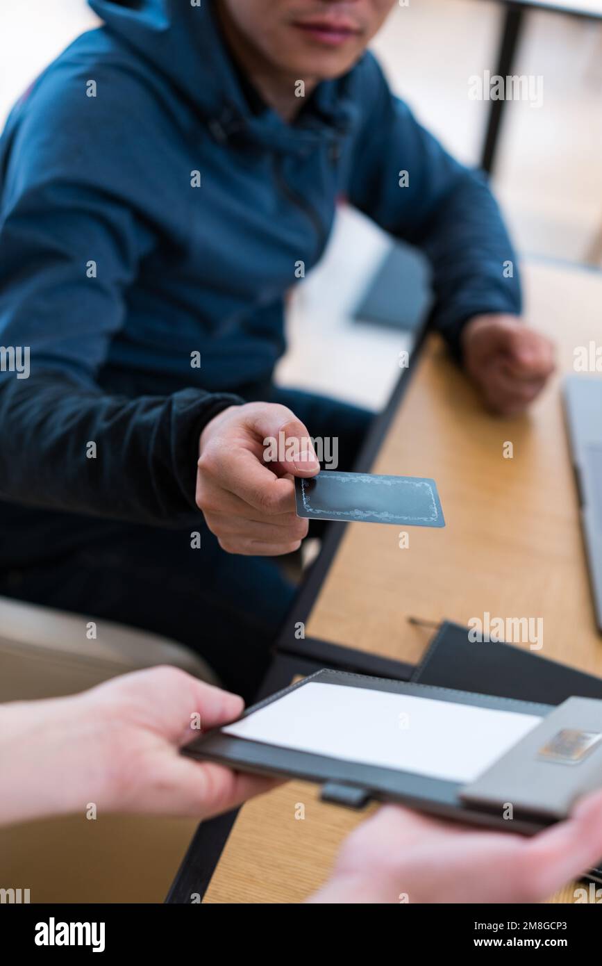 Customer credit card bill Stock Photo - Alamy