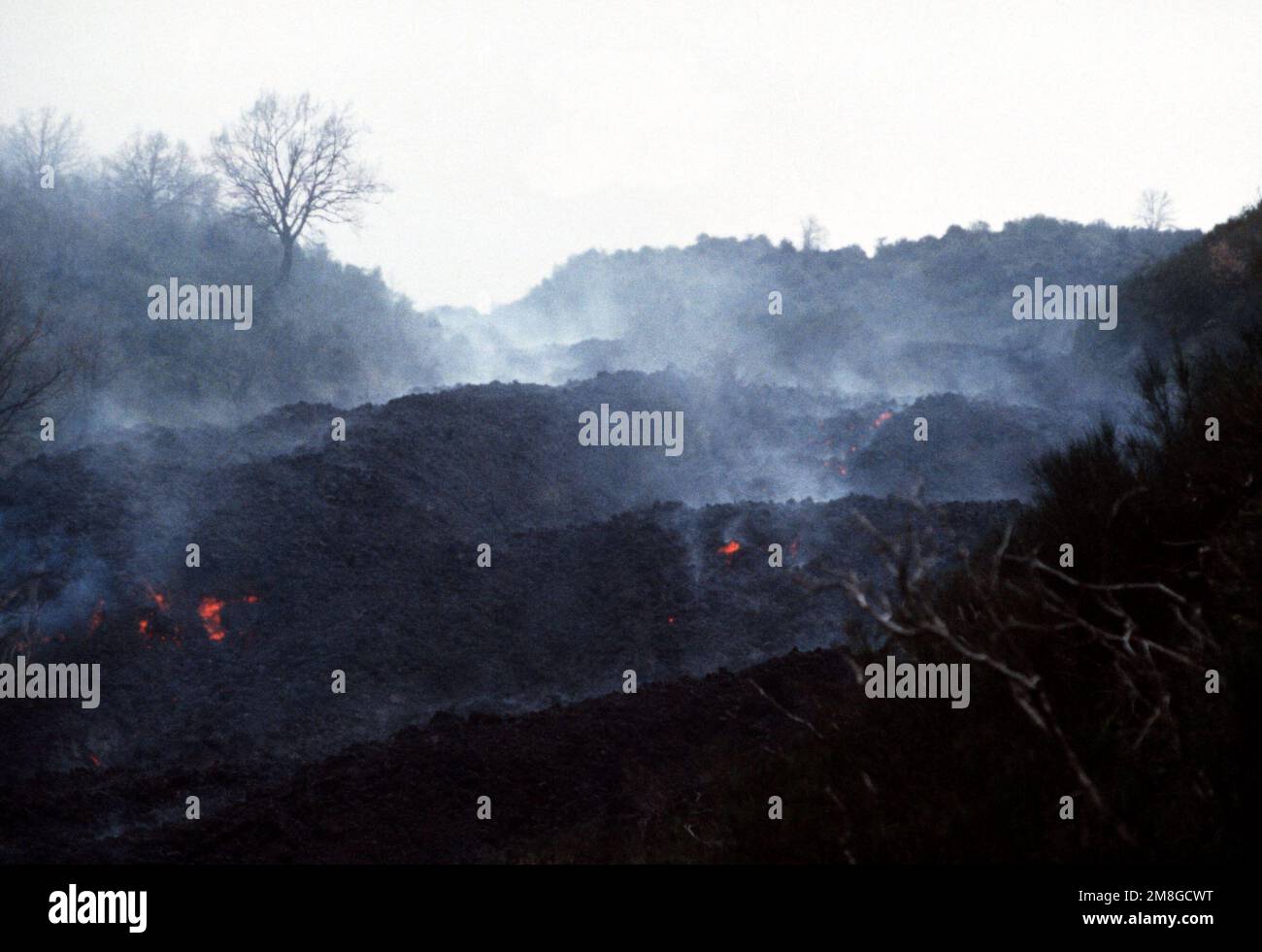 Lava flows from slope hi-res stock photography and images - Alamy