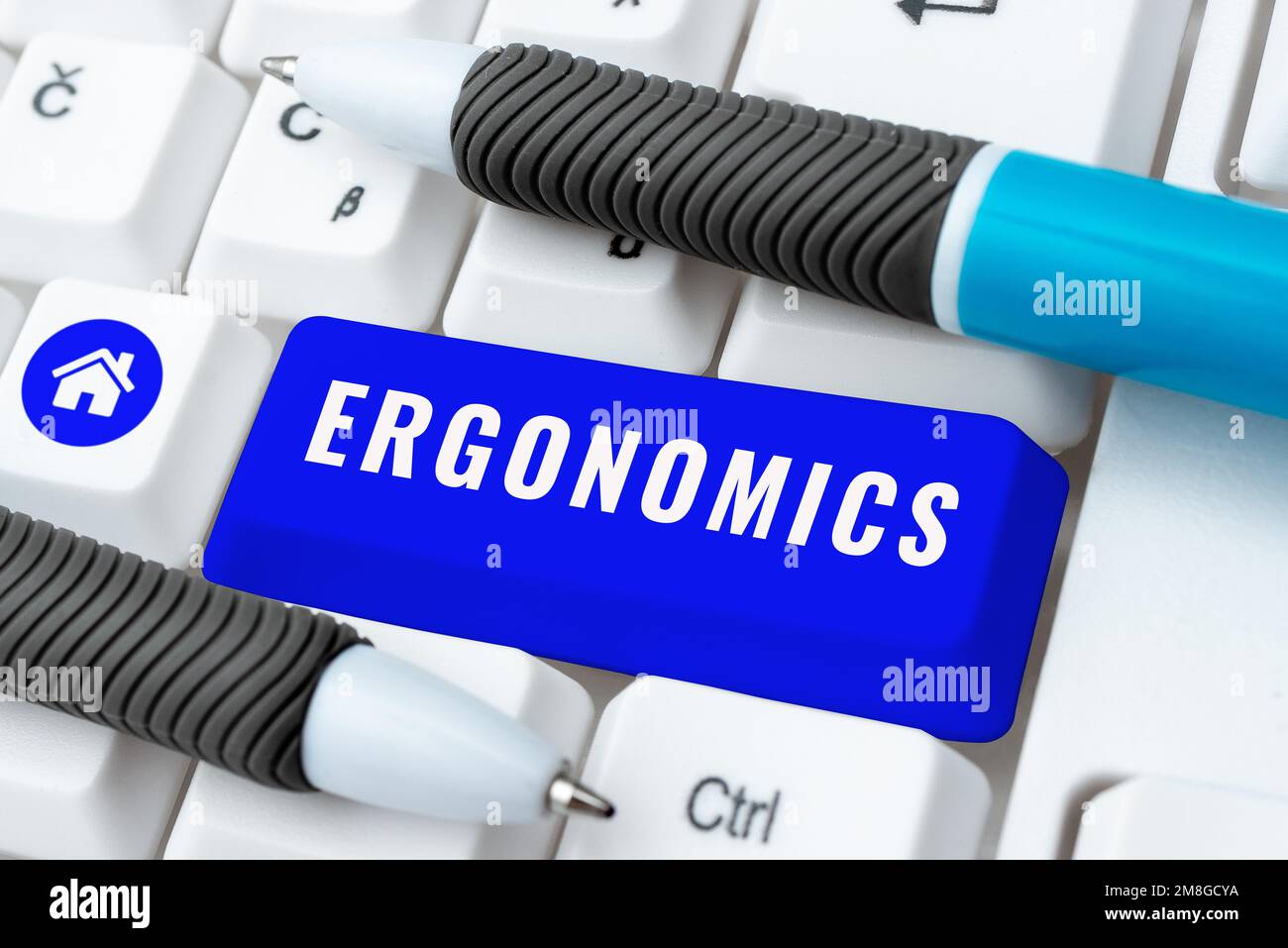 Text showing inspiration Ergonomics. Word for fitting or designing a ...