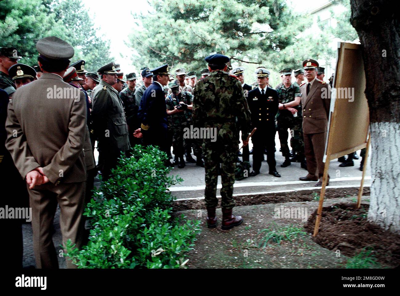 CDR Bruce E. Sonn, second from right in front, commanding officer of ...