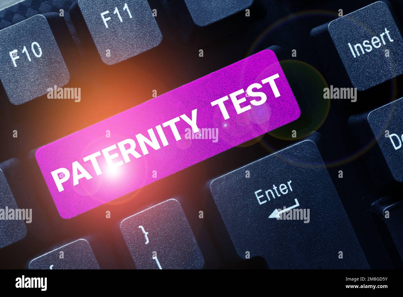 Hand writing sign Paternity Test, Word Written on a test of DNA to ...