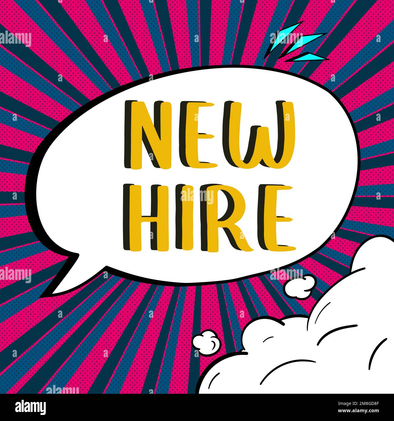 Conceptual display New Hire. Word Written on someone who has not ...