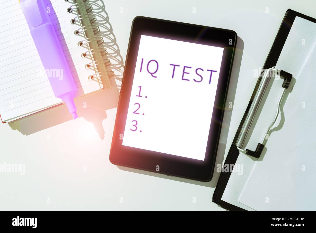 Sign displaying Iq Test, Business approach attempt to measure your ...