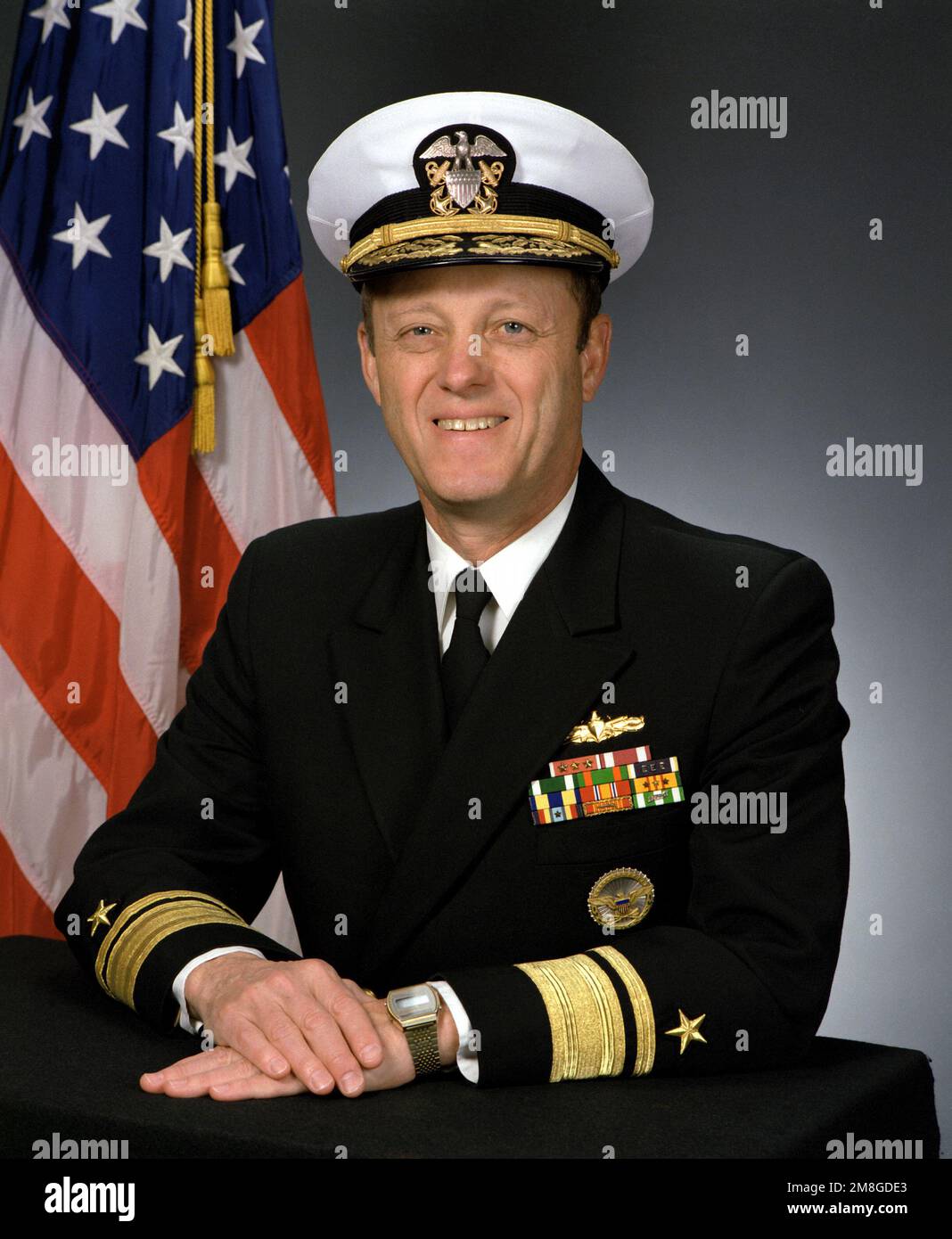 RADM James B. Greene, USN (covered). Country: Unknown Stock Photo - Alamy
