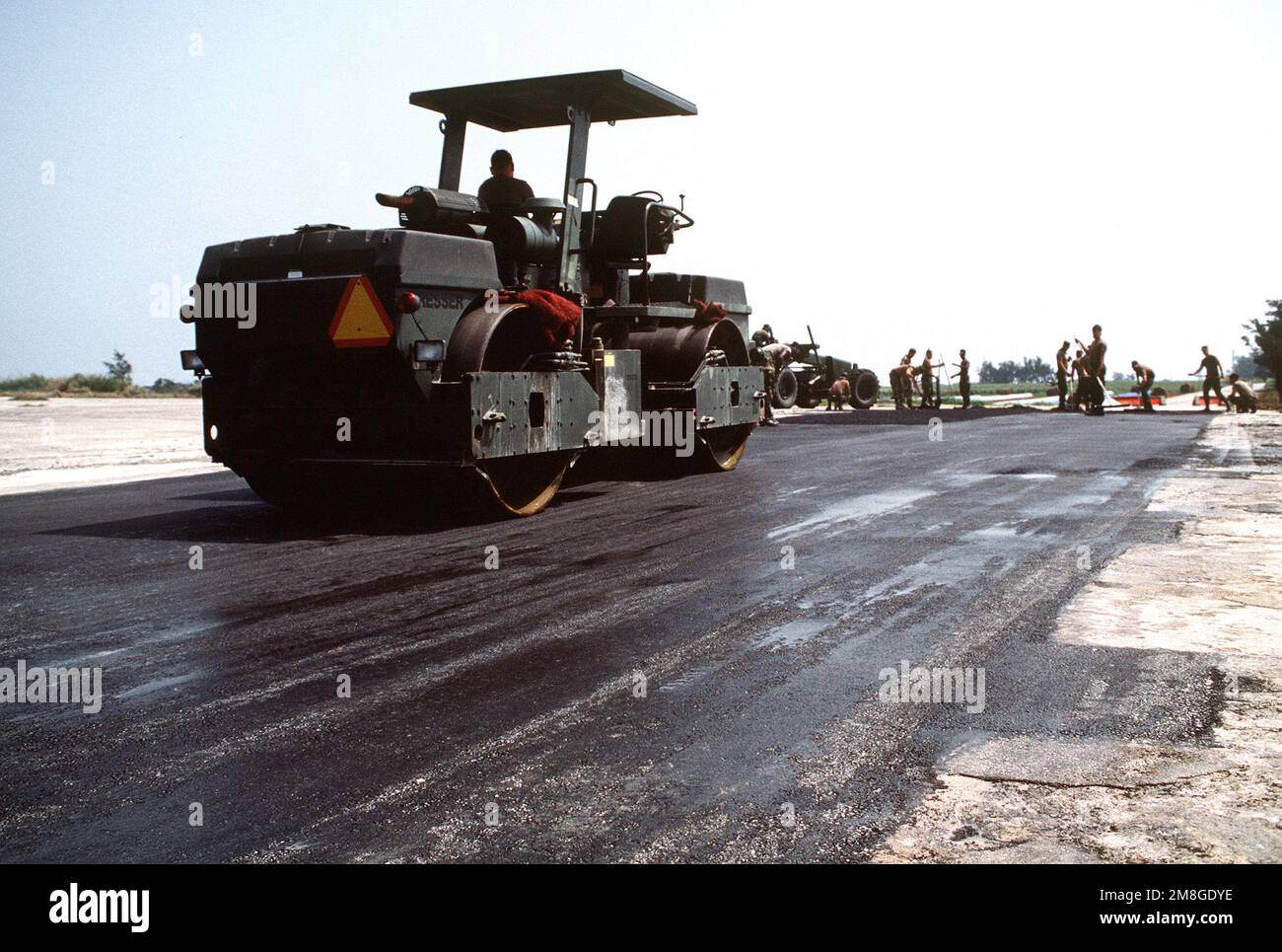 A member of the 554th Civil Engineering Squadron RED HORSE (Rapid ...