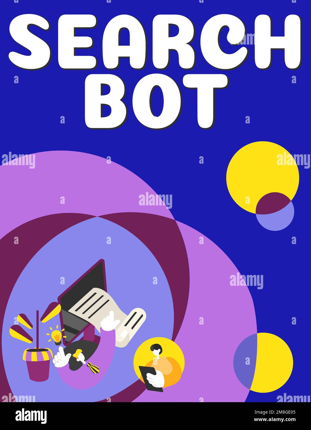 Text Caption Presenting Search Bot Business Approach A Program That Runs Automated Tasks Over