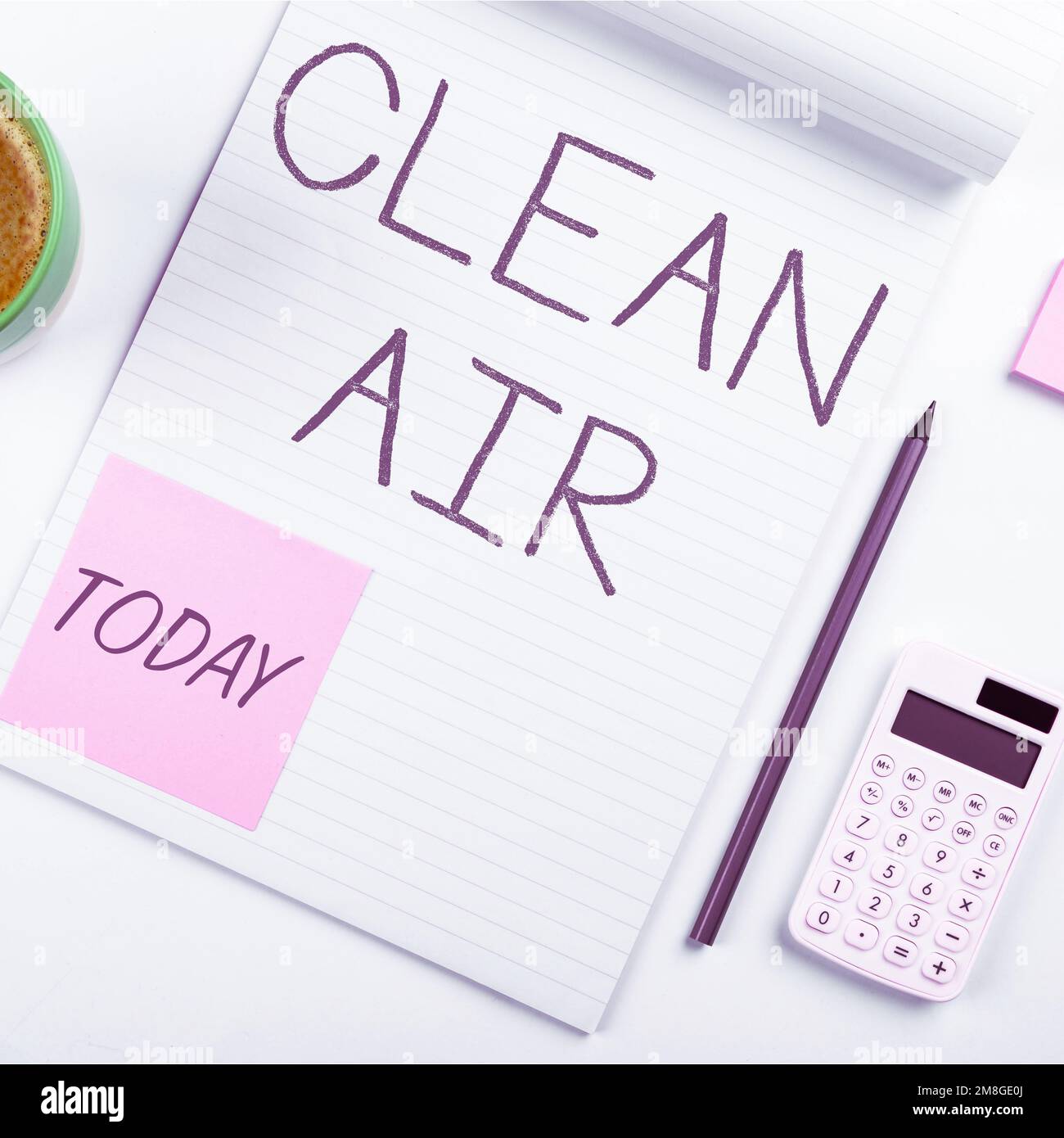 Text caption presenting Clean Air, Word for air that has no harmful ...