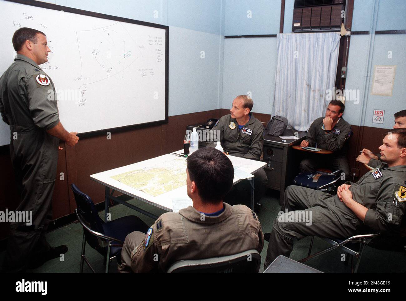 Pilots from the 44th Tactical Fighter Squadron, 18th Tactical Fighter ...