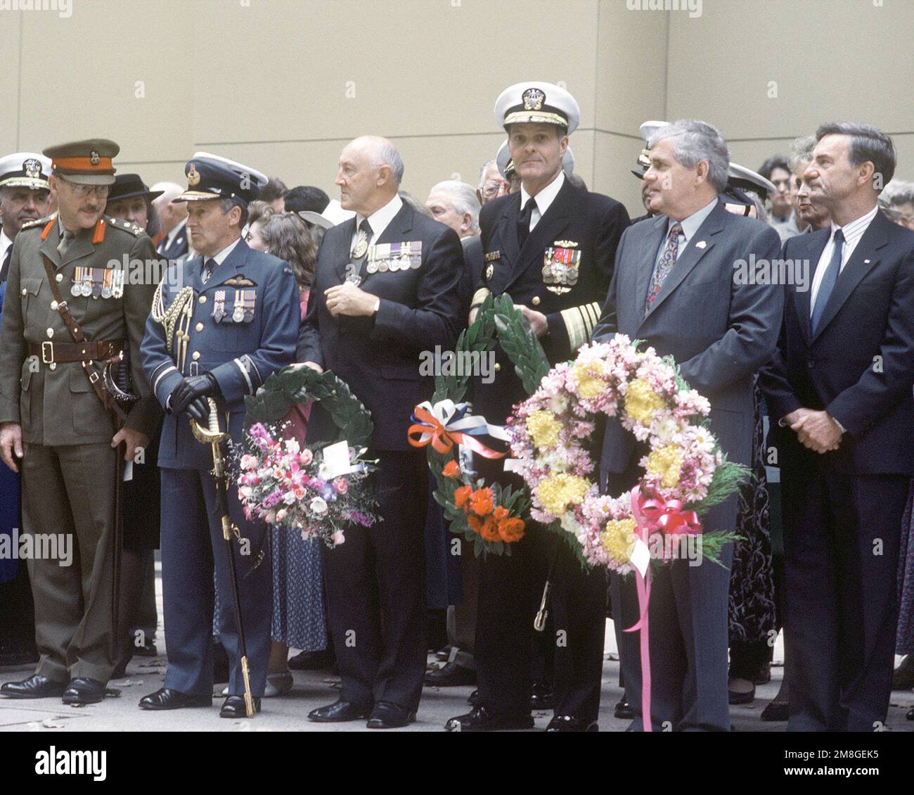 ADM Charles R. Larson, commander-in-chief, U.S. Pacific Command, stands ...