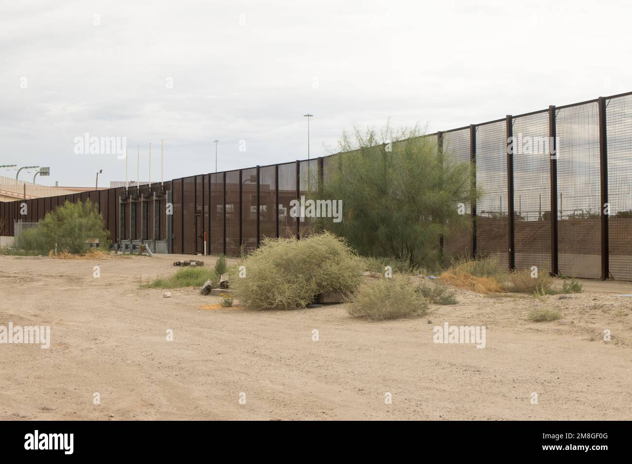El Paso, Texas, USA September 29, 2022: Border Wall along the US Mexico ...