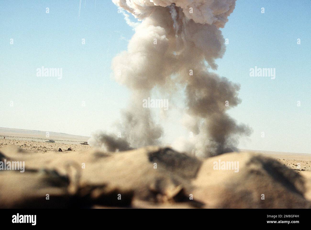 M-112 demolition charges are detonated, destroying unserviceable ...