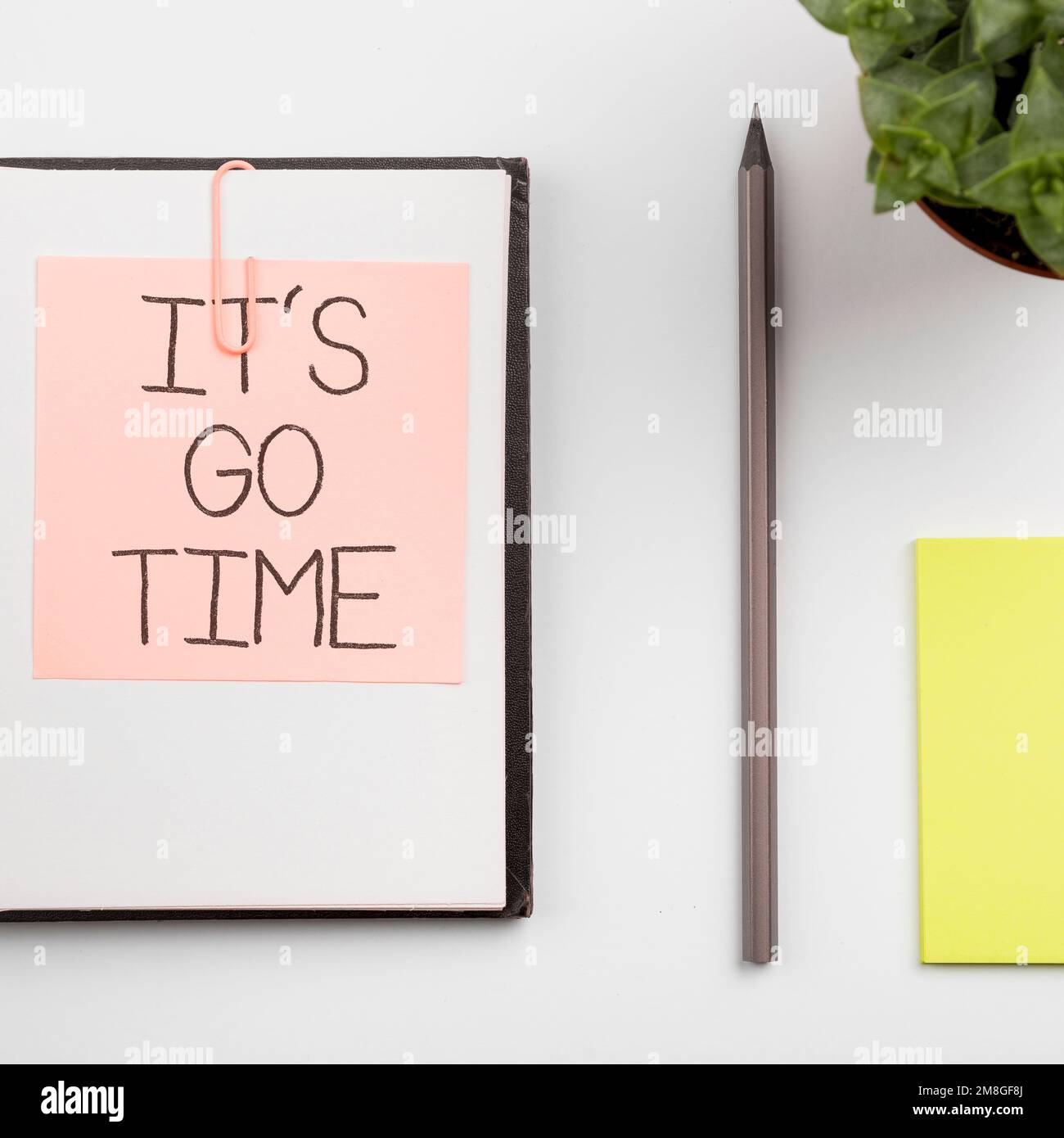 Conceptual caption It's Go Time. Word for A period to undertake the ...