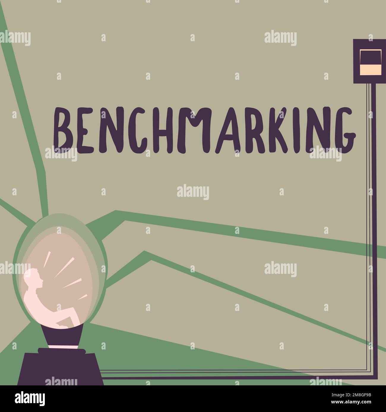 Sign displaying Benchmarking. Business overview Evaluate something by ... Sign displaying Benchmarking. Business overview Evaluate something by ...