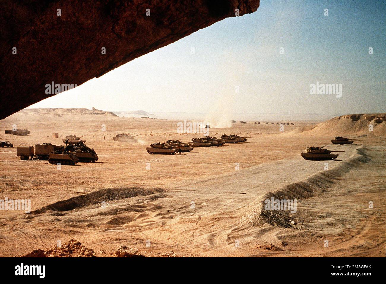 M-1A1 Abrams main battle tanks of Co. A, 3rd Bn., 32nd Armored Regt ...