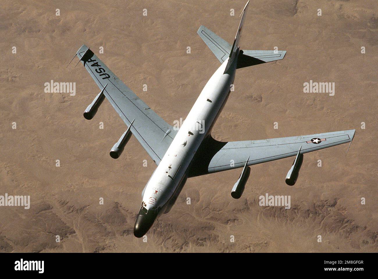 An RC-135 Stratoliner aircraft from the 9th Strategic Reconnaissance ...