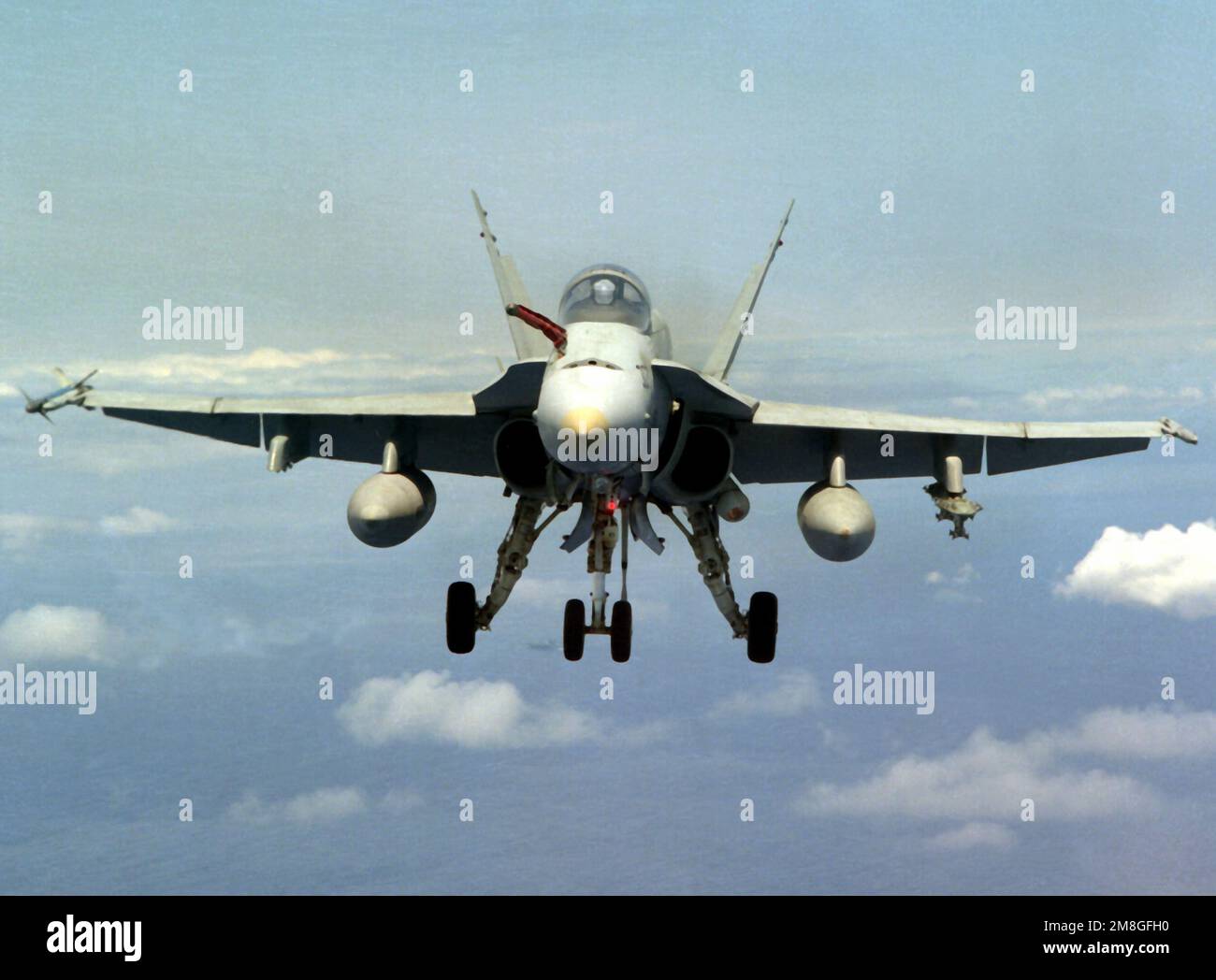 An FA-18A Hornet aircraft of Strike Fighter Squadron 97 (VFA-97 ...