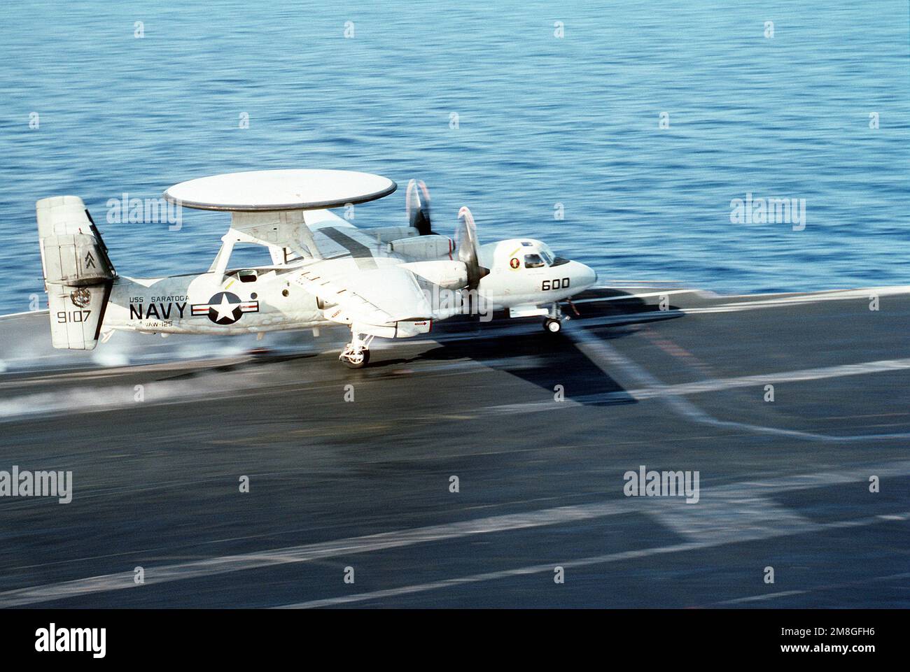 An E-2C Hawkeye electronic warfare aircraft from Airborne Early Warning ...