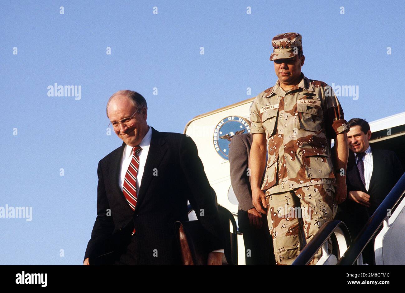 U.S. Secretary of Defense Richard Cheney and Chairman of the Joint ...