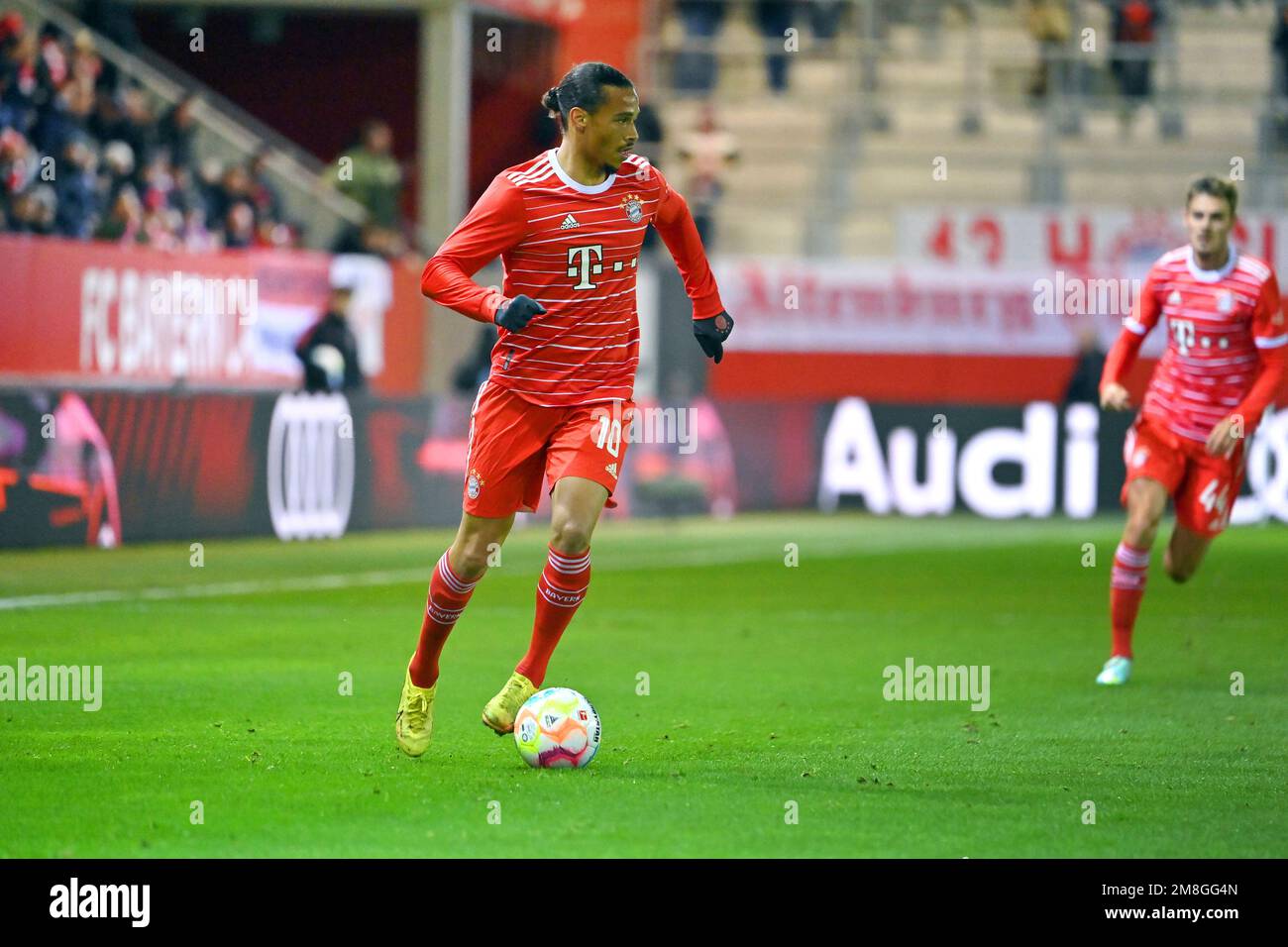 Leroy SANE (FC Bayern Munich), action, single action, single image, cut out, full body shot ...
