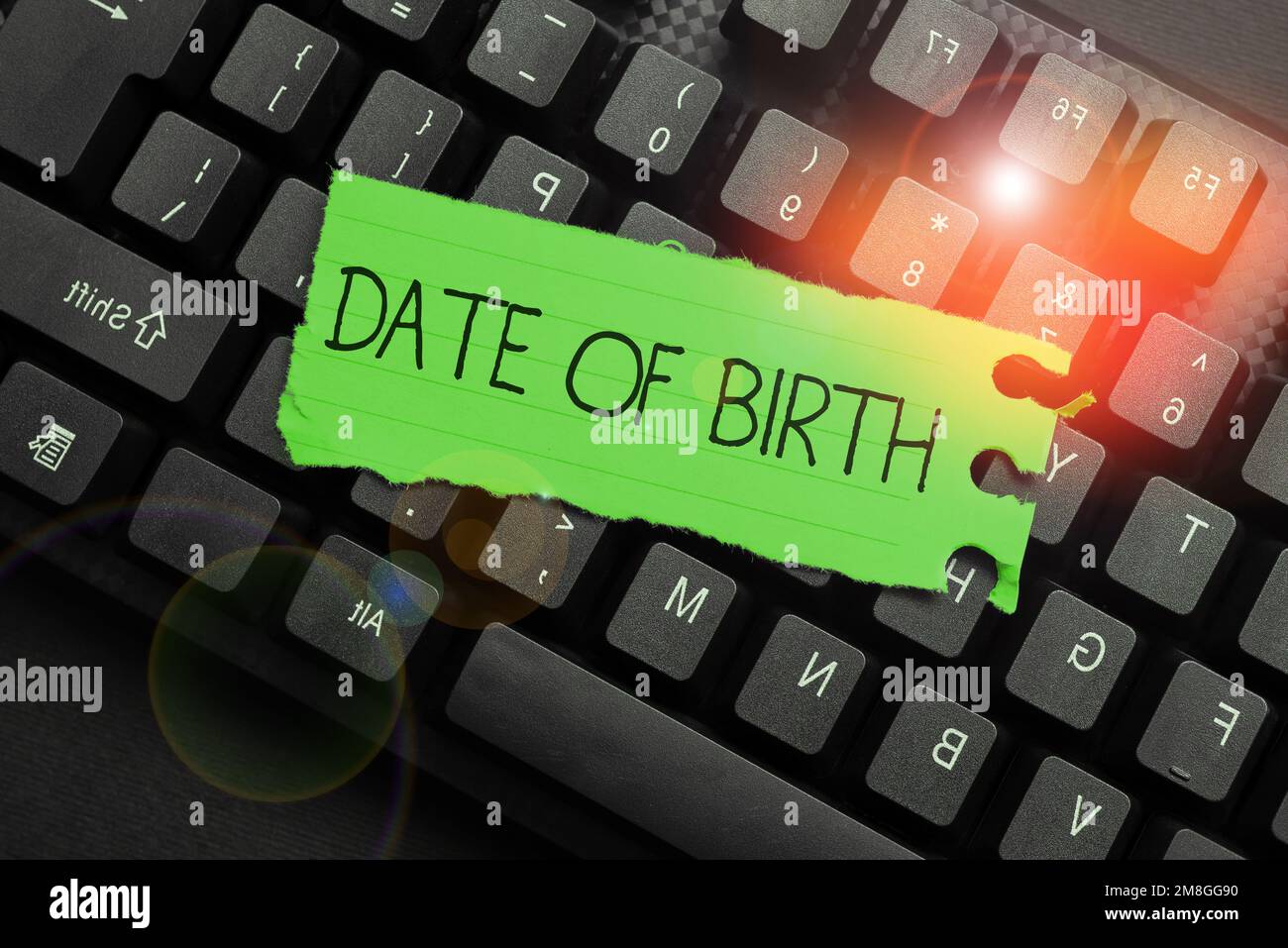 Sign displaying Date Of Birth, Internet Concept Day when someone is born new baby coming ...