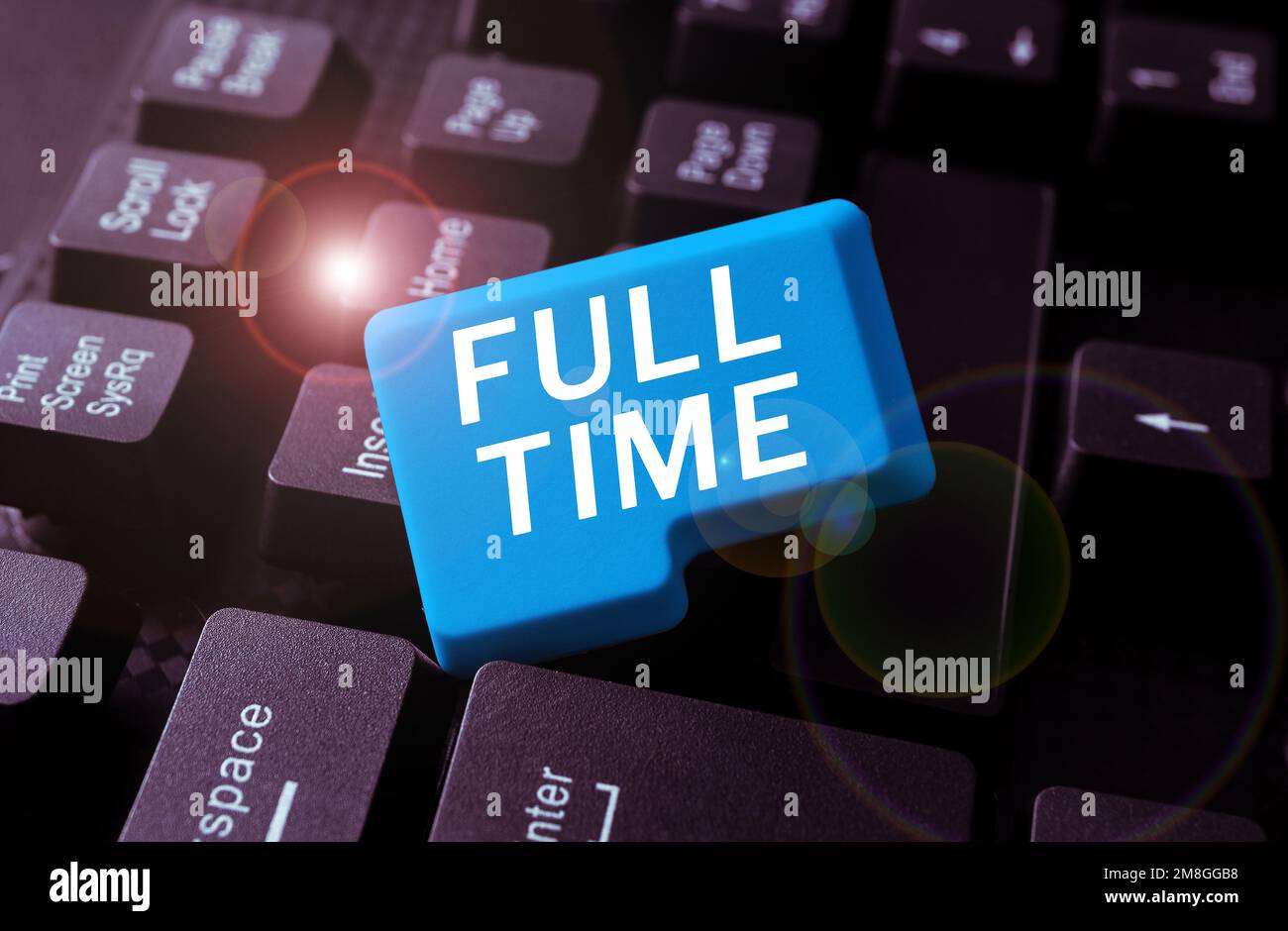 Text caption presenting Full Time. Business idea working or operating ...