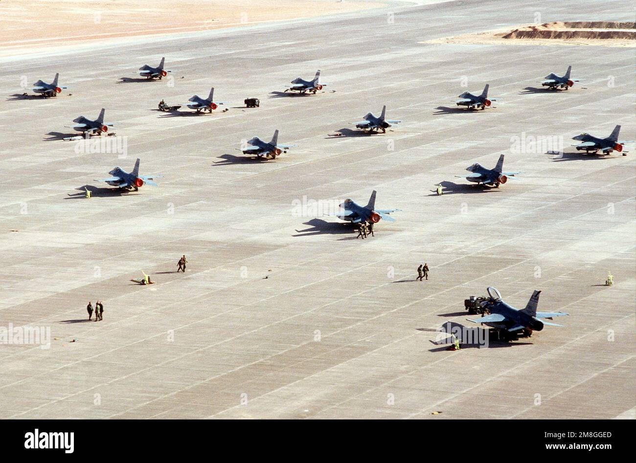 F-16A Fighting Falcon fighter aircraft of the 157th Tactical Fighter ...
