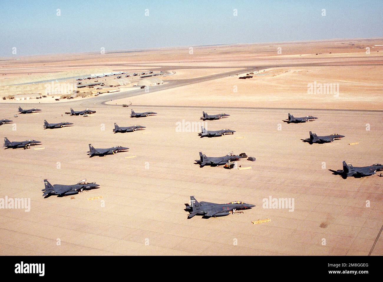 F-15E Eagle fighter aircraft of the 4th Tactical Fighter Wing, Seymour ...