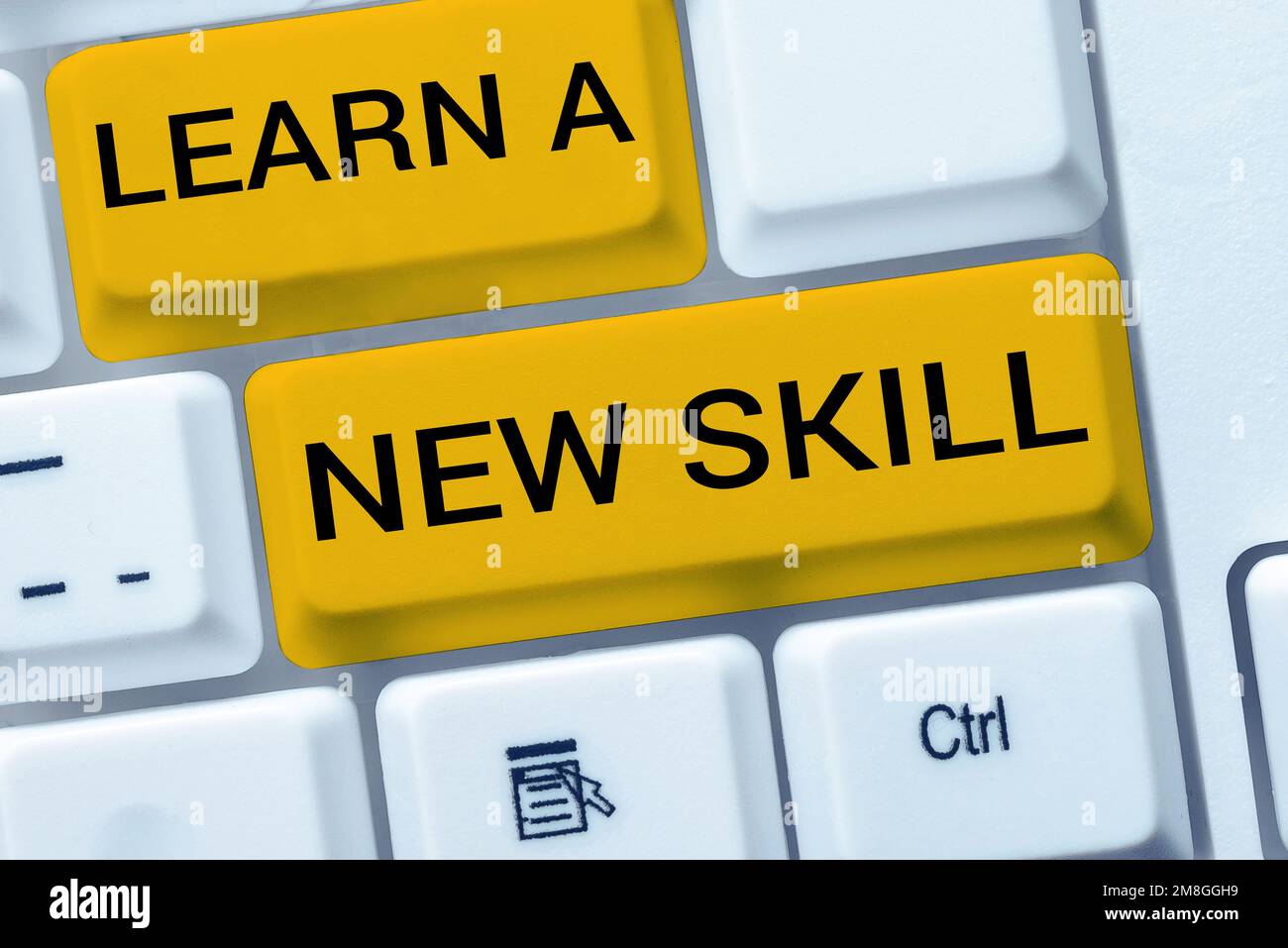 Handwriting text Learn A New Skill. Business overview acquisition knowledge through study ...