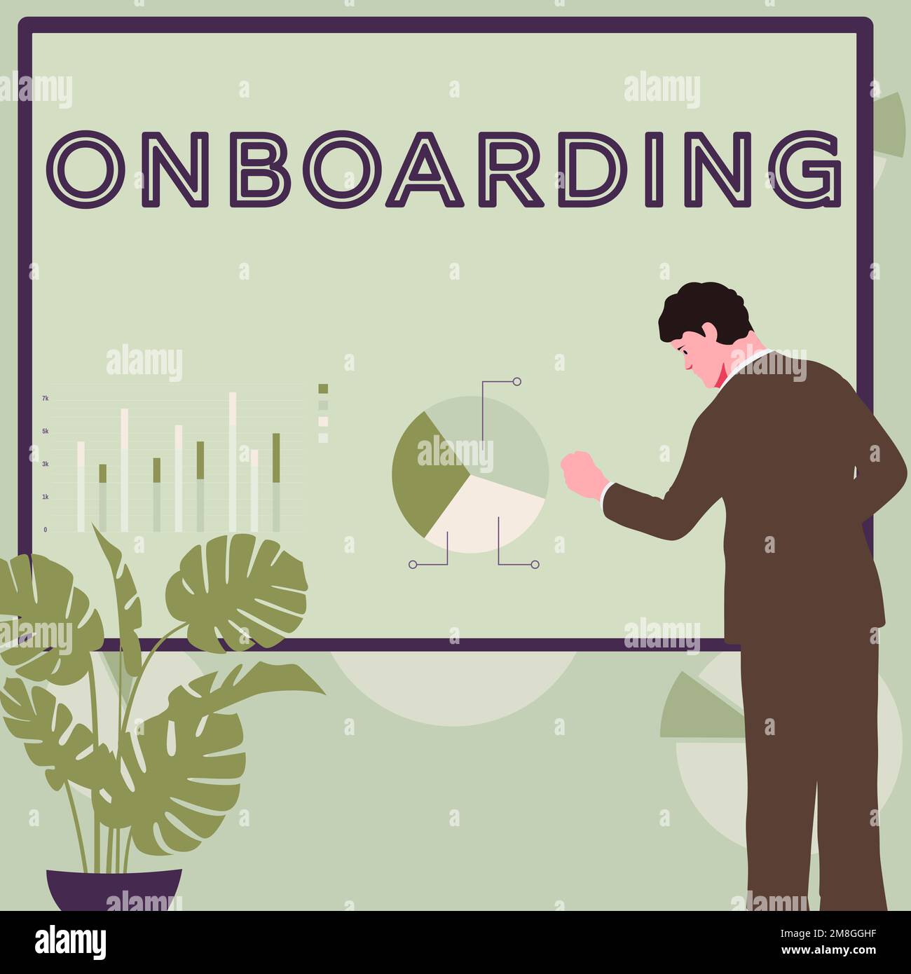 Text showing inspiration Onboarding. Business idea Action Process of ...