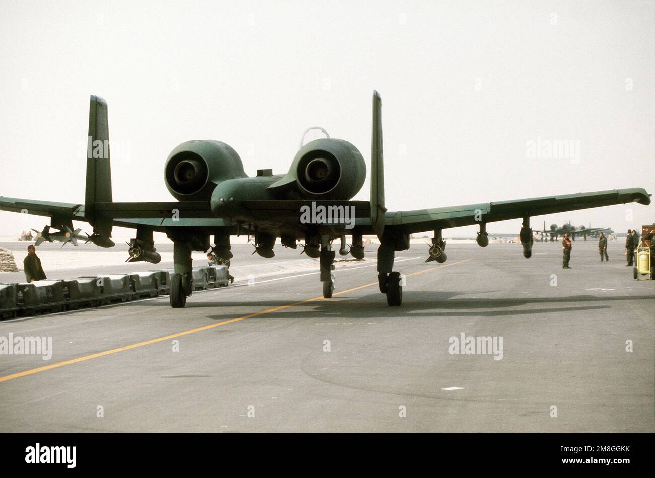 An A-10A Thunderbolt II attack aircraft from the 23rd Tactical Fighter ...