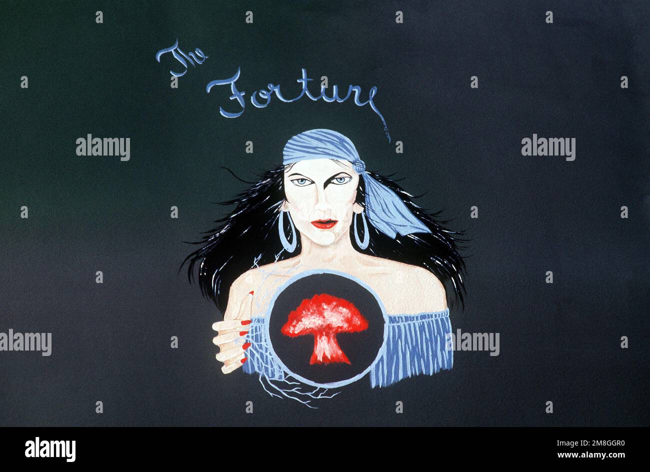 Battle art adorns the nose of an A-10A Thunderbolt II attack aircraft ...