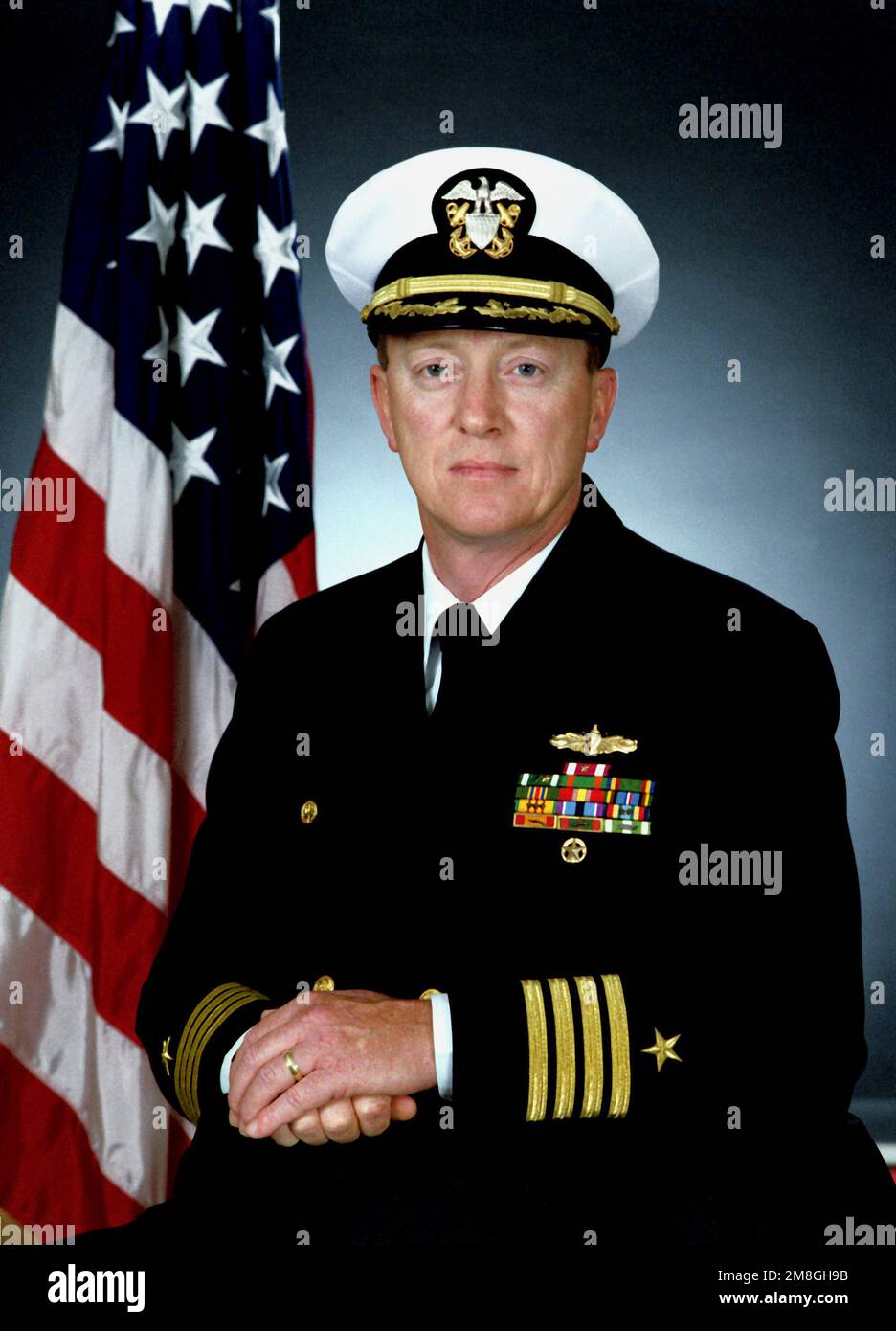 CAPT Leon F. Mahoney, USN (covered). Country: Unknown Stock Photo - Alamy