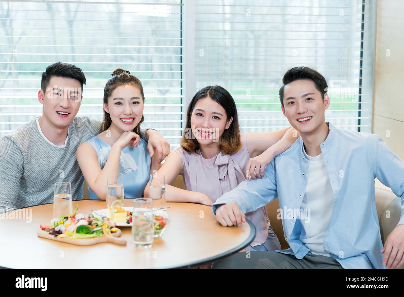 The afternoon tea time of young people Stock Photo - Alamy