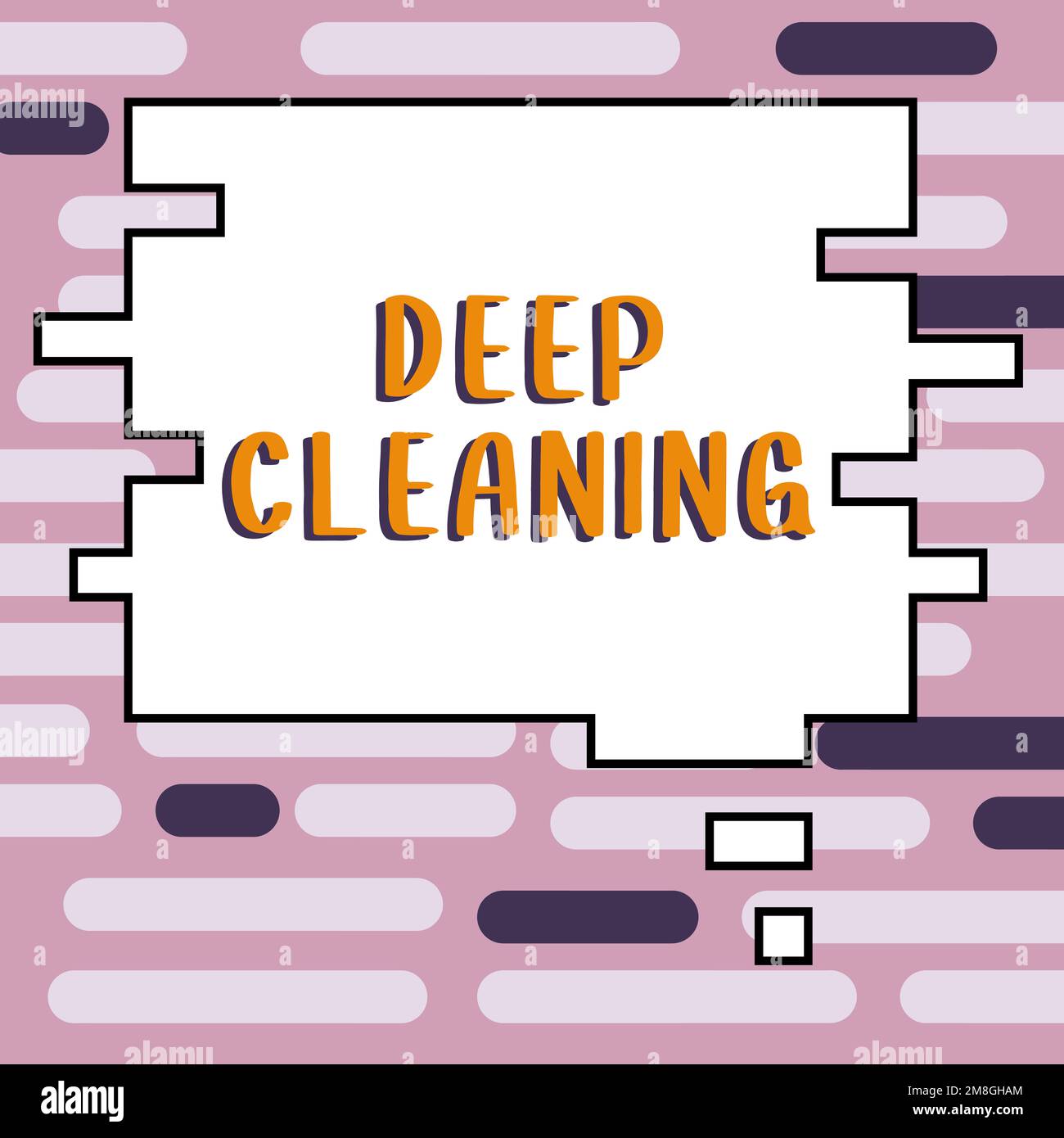 Text caption presenting Deep Cleaning. Internet Concept an act of ...