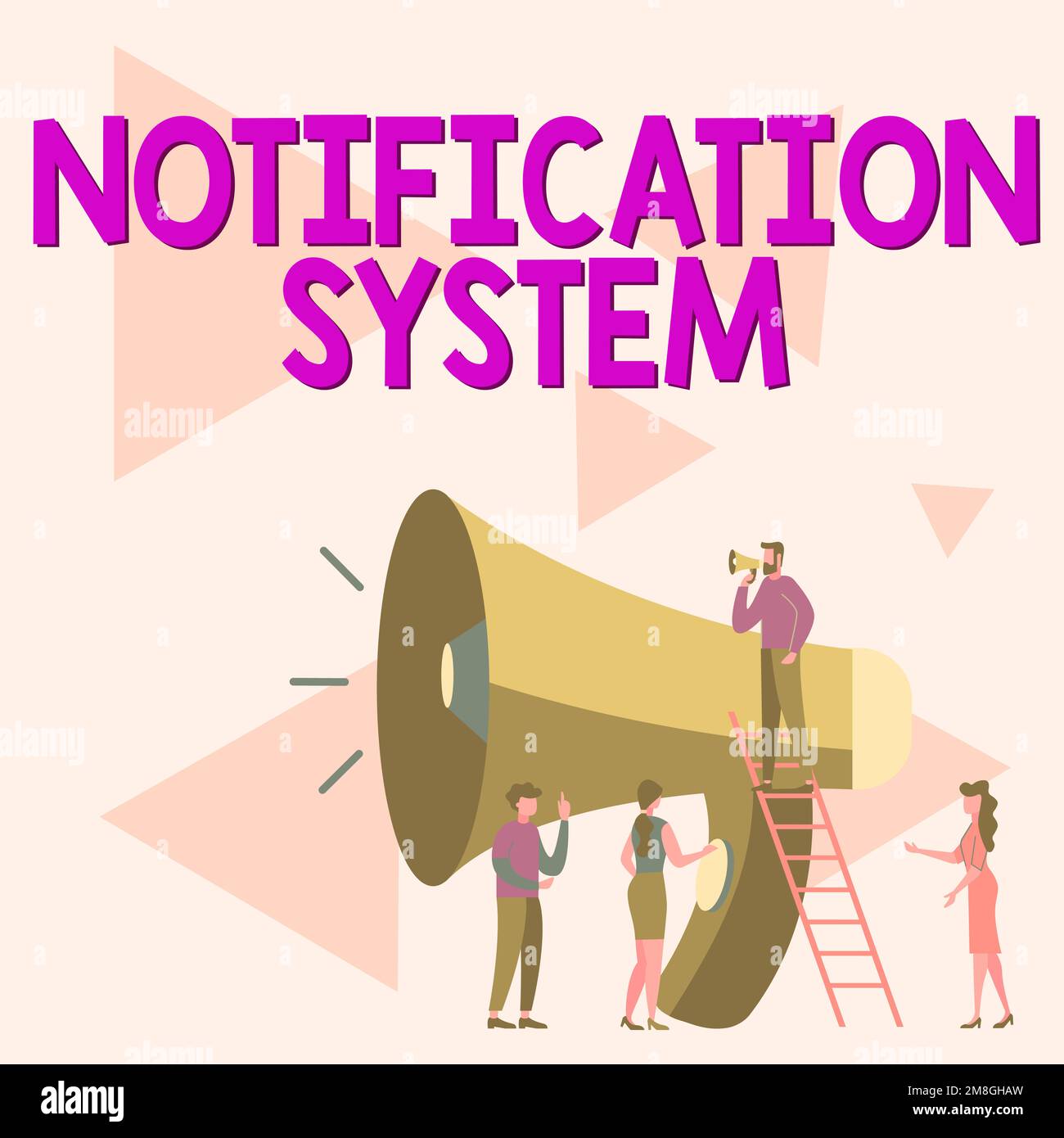 Conceptual caption Notification System, Internet Concept Do not forget ...