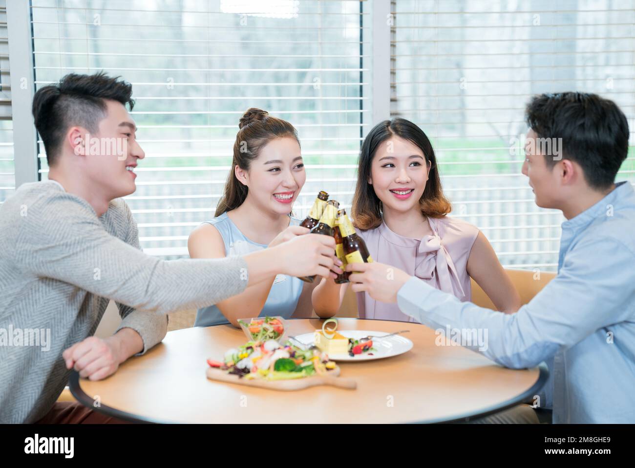 The afternoon tea time of young people Stock Photo - Alamy