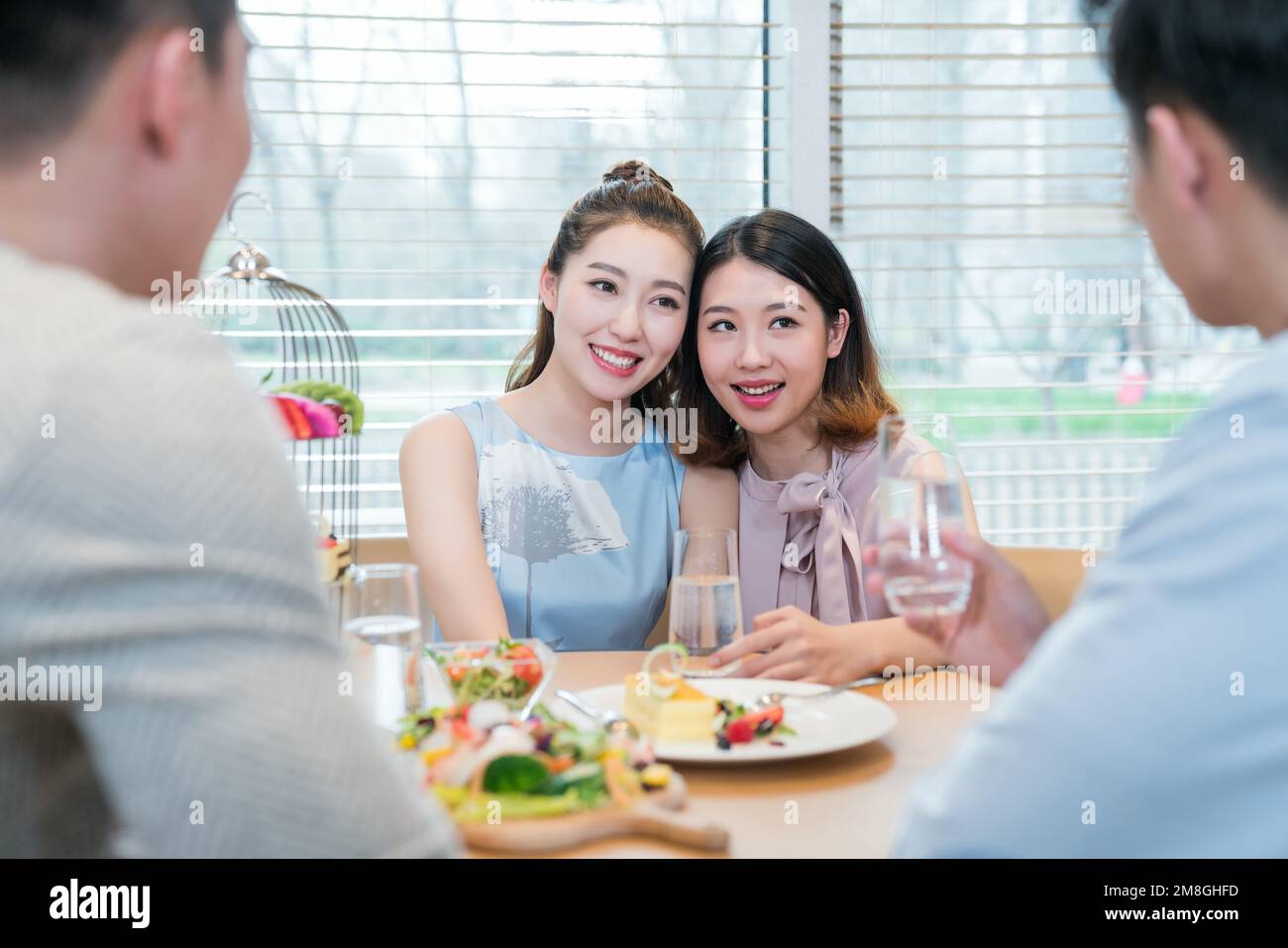 The afternoon tea time of young people Stock Photo - Alamy