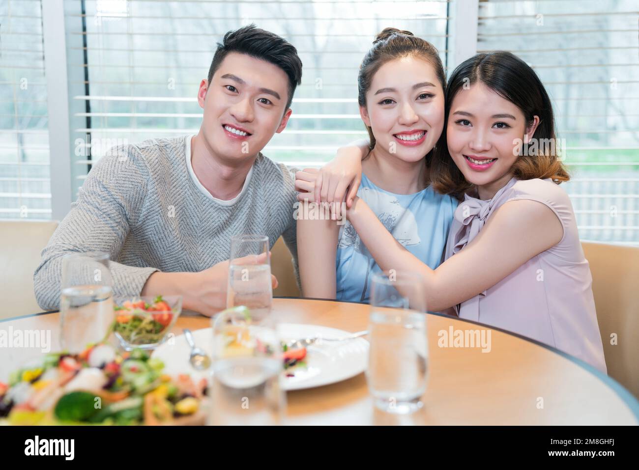The afternoon tea time of young people Stock Photo - Alamy