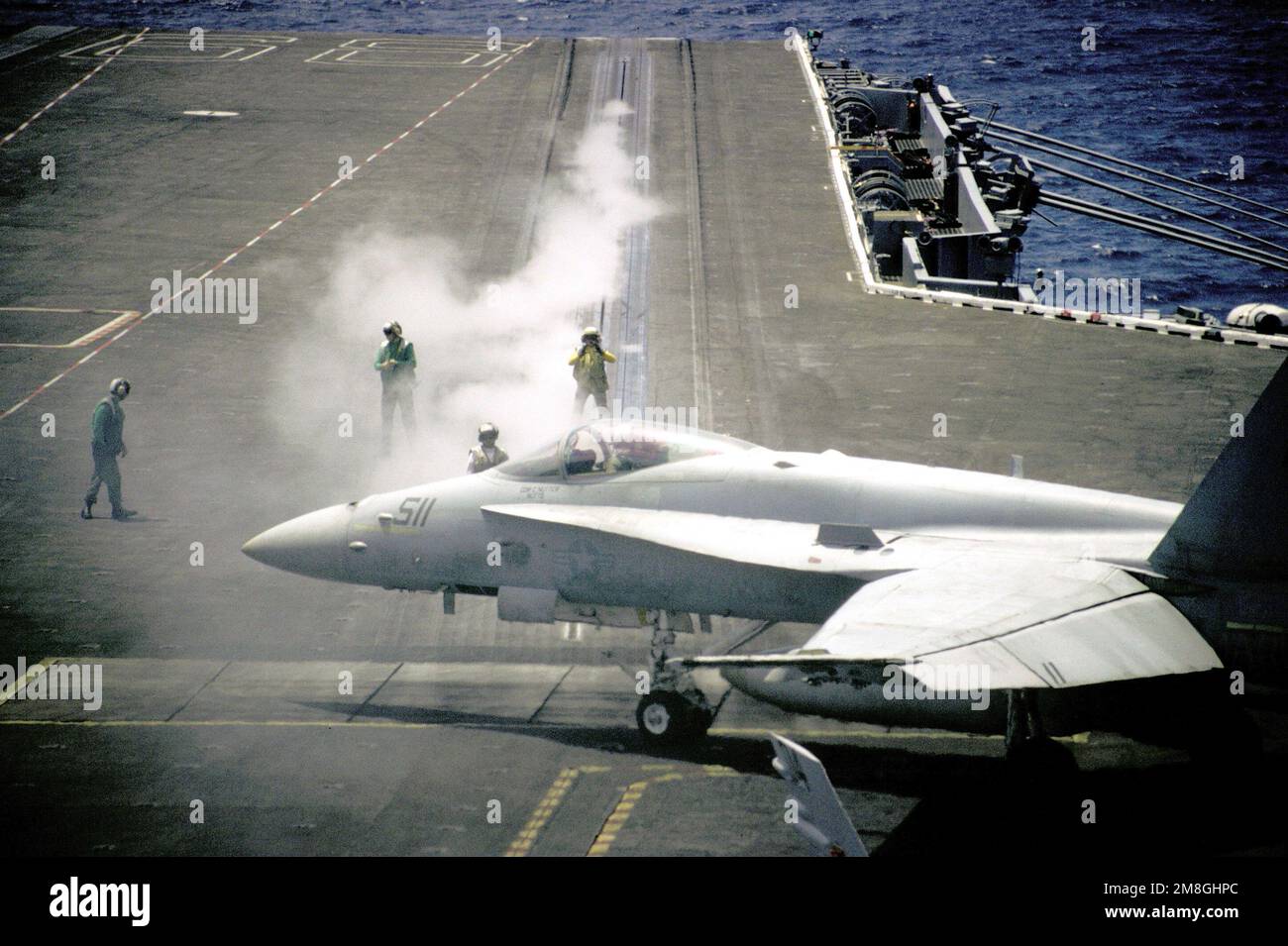 An F/A-18C Hornet aircraft of Marine Fighter-Attack Squadron 101 (VMFAT ...