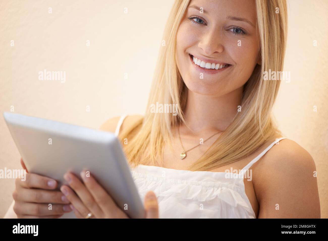 Young amazing cute woman using hi-res stock photography and images - Alamy
