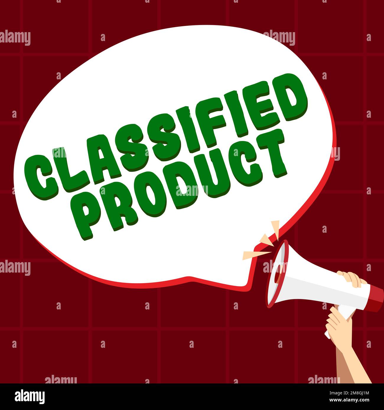 Hand writing sign Classified Product. Internet Concept Sensitive Data ...